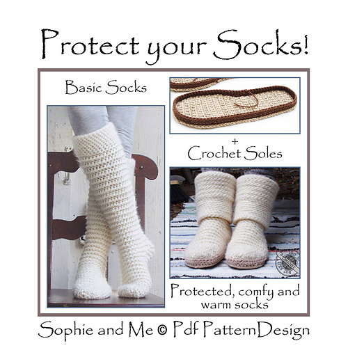 Ravelry: Out-Soles with Foot-Shape pattern by Sophie and Me-Ingunn Santini