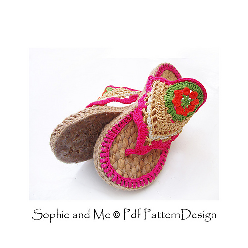 Ravelry: Flower Power Hippie Sandals pattern by Sophie and Me-Ingunn ...