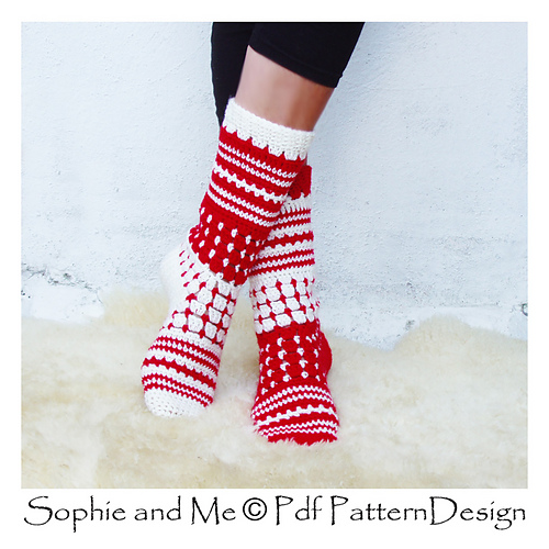 Ravelry: Norwegian style Tall Socks pattern by Sophie and Me-Ingunn Santini