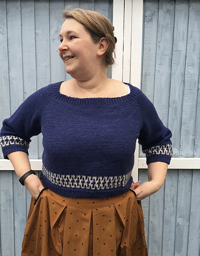 Ravelry: Mosaic Cropped Sweater pattern by Sylwia Kawczyńska