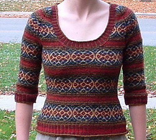 Ravelry: Autumn Rose Pullover pattern by Eunny Jang