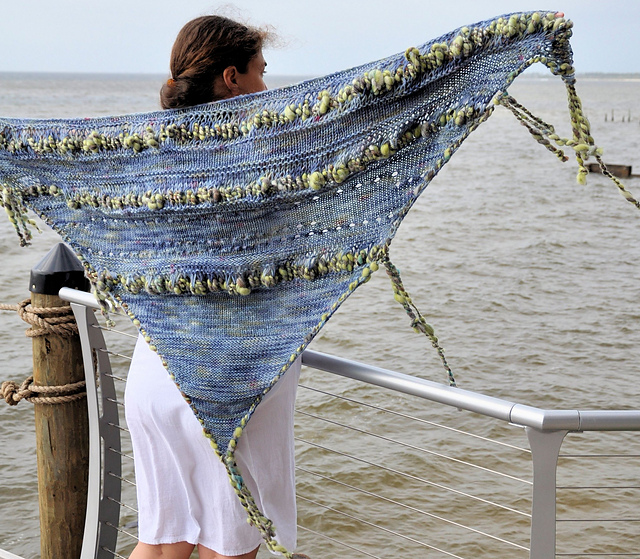 Ravelry: High Flying Kite Art Yarn Shawl pattern by Anna Clark of The ...