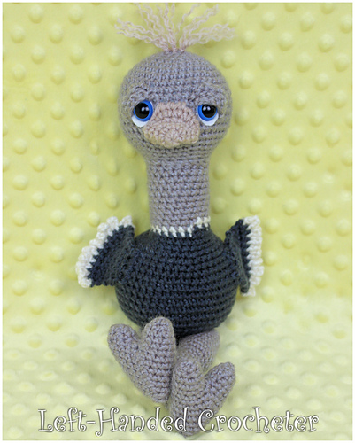 Ravelry: Oswald the Ostrich pattern by The Left-Handed Crocheter