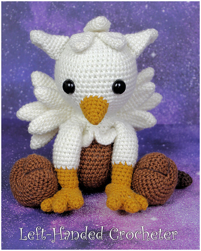 Ravelry: Mercury the Griffin pattern by The Left-Handed Crocheter