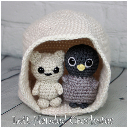 Ravelry: Igloo and Mountain Playset pattern by The Left-Handed Crocheter