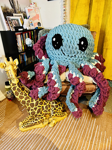 Ravelry: Giant Emotional Support Octopus pattern by Jessica Bogach