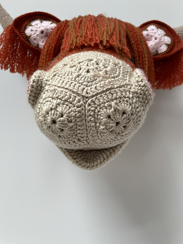 Ravelry: Heather the African flower highland cow head pattern by selina ...