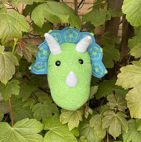 Ravelry: Travis the african flower triceratops head pattern by selina page