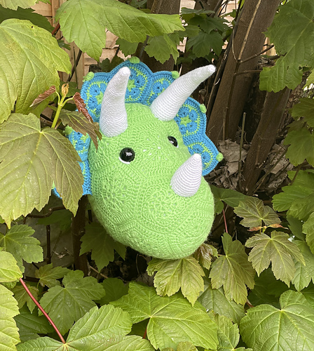Ravelry: Travis the african flower triceratops head pattern by selina page