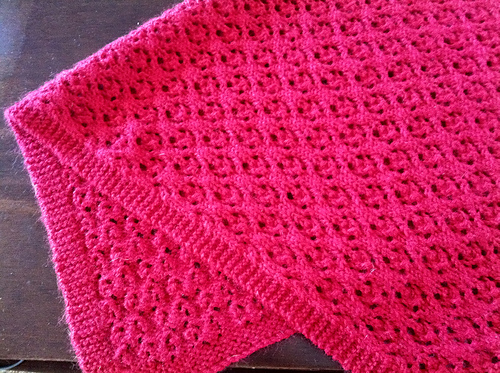 Ravelry: Snowflake Lace Pram Cover pattern by Stacey Gough