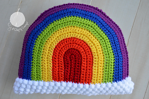 Ravelry: Crafty Rainbow Pillow pattern by Ashley Stallsworth