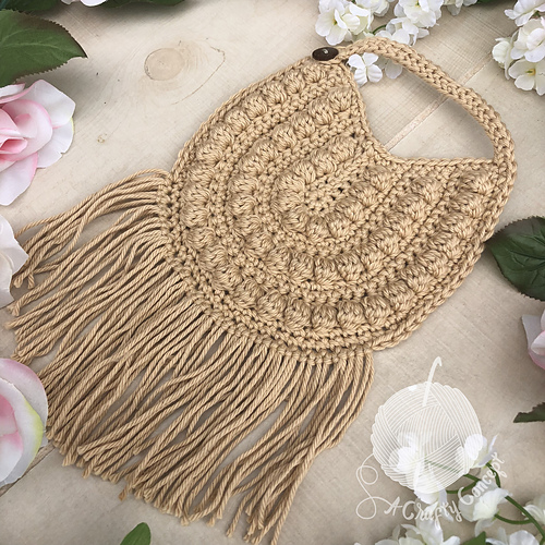 Ravelry: Bitty Boho Bib pattern by Ashley Stallsworth