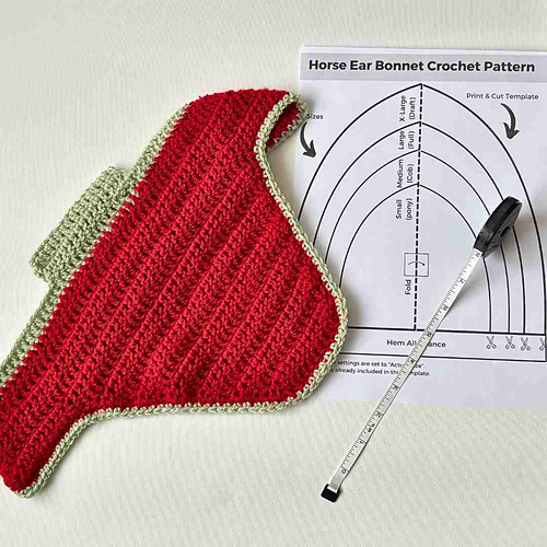 Ravelry: Simple Horse Ear Bonnet pattern by May Shehab