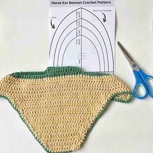 Ravelry: Simple Horse Ear Bonnet pattern by May Shehab