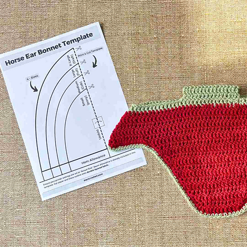 Ravelry: Simple Horse Ear Bonnet pattern by May Shehab