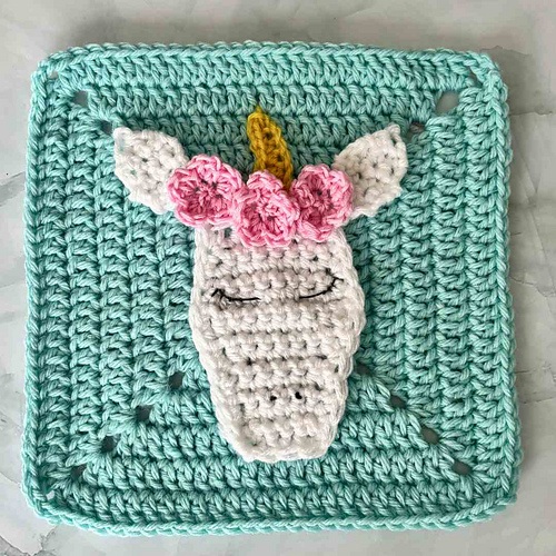 Ravelry: Unicorn Granny Square pattern by May Shehab