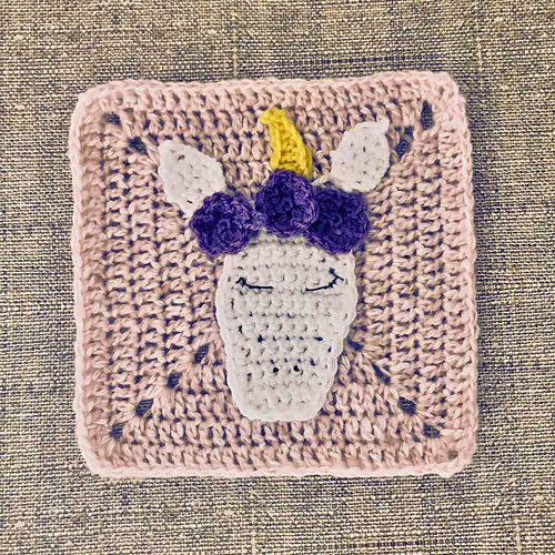 Ravelry: Unicorn Granny Square pattern by May Shehab