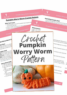 Ravelry: Pumpkin Worry Worm pattern by May Shehab