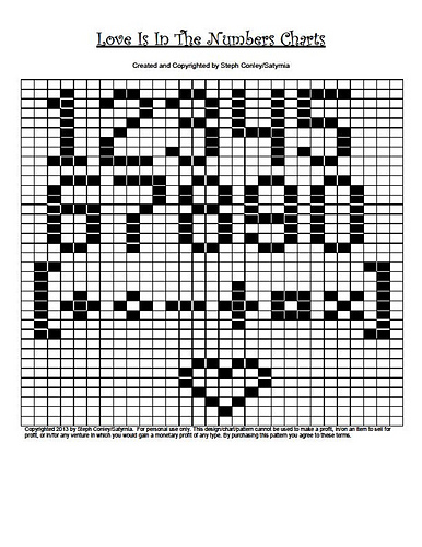 Ravelry: Love Is In The Numbers Charts pattern by Steph Conley