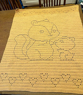 Ravelry: Loving Chipmunks Filet Blanket pattern by Carla Gasson
