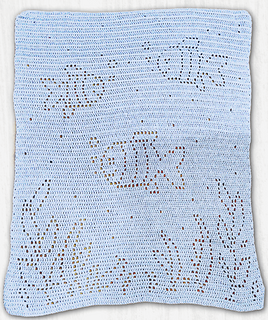 Ravelry: Fish swim Filet Blanket pattern by Carla Gasson