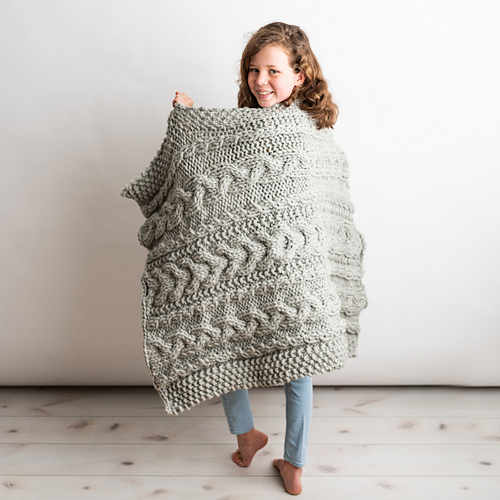 Ravelry: Cabin Cable Throw pattern by Stitch & Story