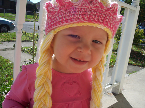 Ravelry: Princess Hat With Crown and Braids pattern by Stitch11