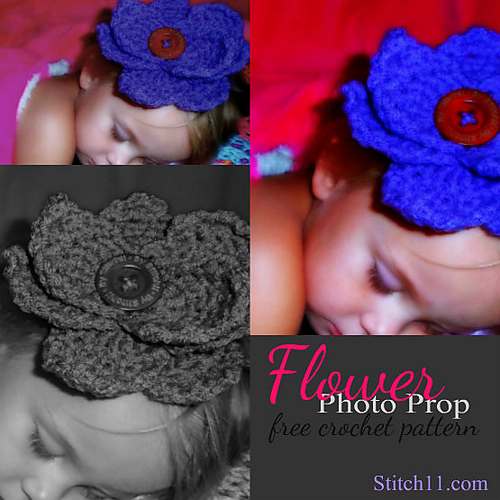 Ravelry: Large Photo Prop Flower pattern by Stitch11