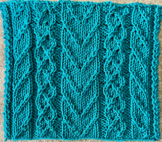 Ravelry: StitchingCoach's Dawn's Twisted Panels