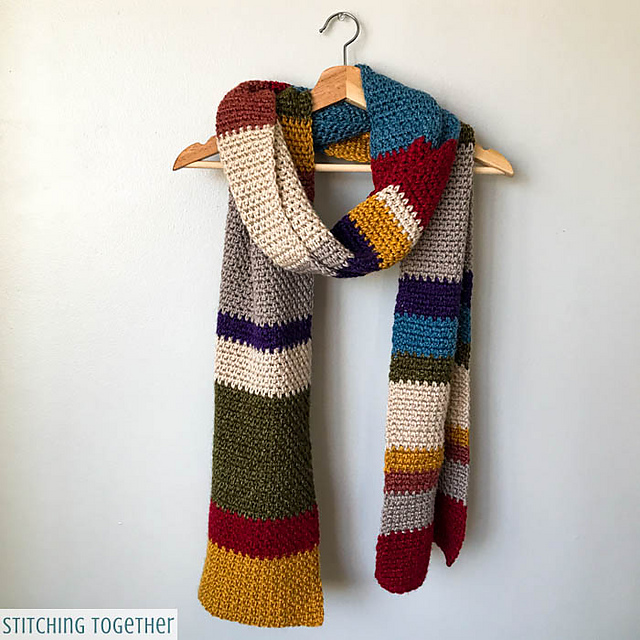 Ravelry: Multicolored Scarf pattern by Jessica Underwood
