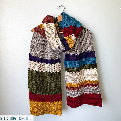 Ravelry: Multicolored Scarf pattern by Jessica Underwood