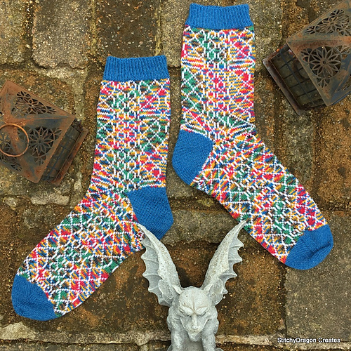Ravelry: Gothic Grandeur Socks pattern by StitchyDragon Creates