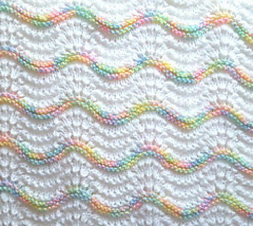 Ravelry: Pastel Rainbow Baby Blanket pattern by Stitchylinda Designs
