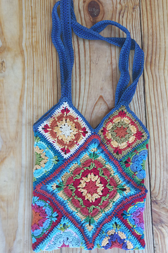 Ravelry: Flower Granny Squares Tote Bag pattern by Stouto Creative Crochet