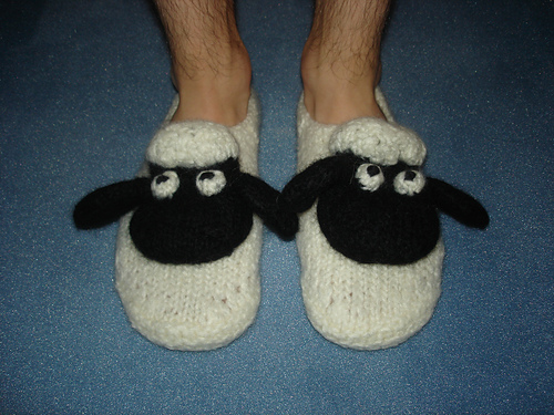 Ravelry: Shaun's Slippers - Seamless Felted Sheep Shoes pattern by ...