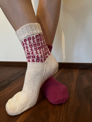 Ravelry: Binary Socks pattern by Lisa Seidl