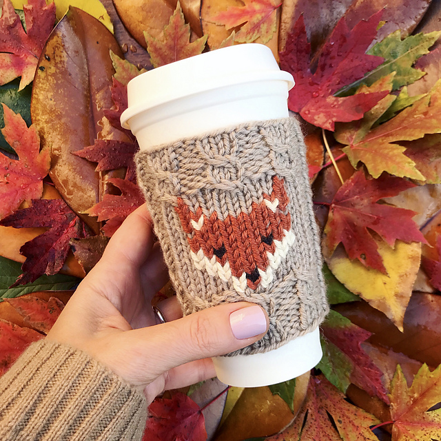 Ravelry: Fox Cup Cozy pattern by Alexandra Davidoff