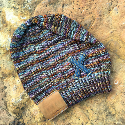 Ravelry: Sasha Knit+Denim Hat pattern by Alexandra Davidoff