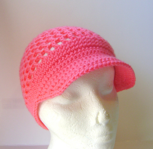 Ravelry: Crochet Mesh Hat with Brim, Cap or Slouchy Style pattern by ...