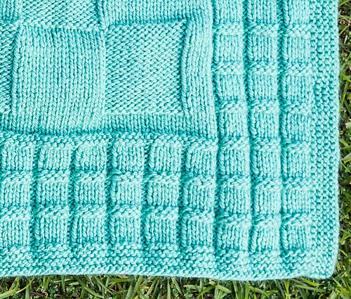 Ravelry: Checkerboard Baby Blanket #713 pattern by Sue McCain
