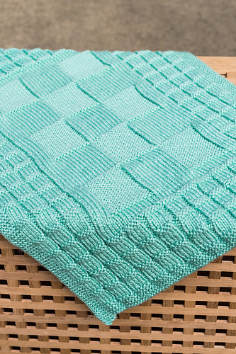 Ravelry: Checkerboard Baby Blanket #713 pattern by Sue McCain