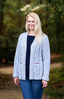 Ravelry: Cheyenne Cabled Cardigan #197 pattern by Sue McCain