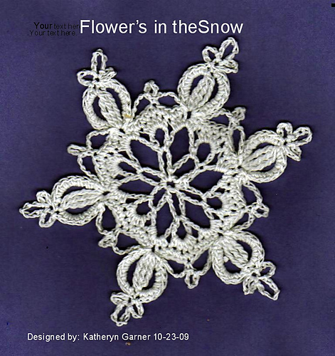 Ravelry: Snowflake - Flowers in the snow pattern by Katheryn Garner