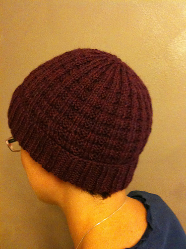 Ravelry: Ribbed Waffle Hat pattern by Suebob