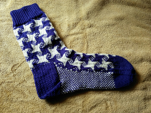 Ravelry: Swirling Star Socks pattern by Knitwise Design