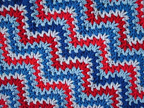Ravelry: Express V Stitch Ripple Afghan pattern by Mara Thomas