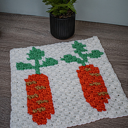 Ravelry: Carrots C2C square pattern by Sunflower Cottage Crochet