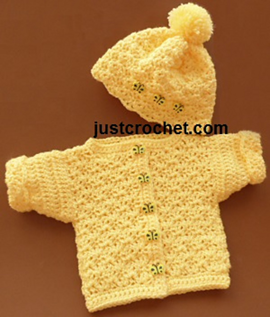 Ravelry: FJC18 Prem Cardi & Hat free baby crochet pattern pattern by ...