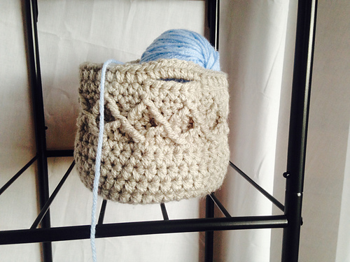 Ravelry: Diamonds Basket pattern by Ellen Elizabeth
