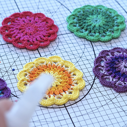 Ravelry: Rainbow Coasters pattern by Renata Saj